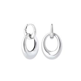Rougemont Jewellery Earrings 'Zweiteilige Creolen Ohrringe Trend' female Silver size One Size