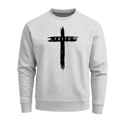 Neverless Sweatshirt 'Faith' male Grey size 3 XL