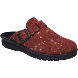 Josef Seibel Damen Hausschuh "Metz 390, carmin-multi", Gr. 39, rot, Obermaterial: 100% Textilmaterial TEXMAT., Schuhe