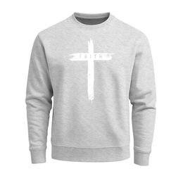 Neverless Sweatshirt 'Faith' male Grey size M
