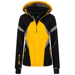 Rock Creek Jacke ' Softshelljacke ' Damen Gr&ouml;&szlig;e M hellorange / schwarz / silber