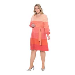 MIAMODA Knitted dress female Orange size 46-48