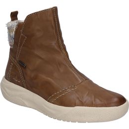 Josef Seibel Damen Stiefelette "Alina 51, cognac-kombi", Gr. 36, braun, Obermaterial: 80% Rindsleder Leather cow. 20% Textilmaterial TEXMAT., Schuhe
