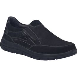 Josef Seibel Herren Slipper "Giuseppe 09, black-black", Gr. 41, schwarz, Obermaterial: 100% Rindsleder Leather cow., Schuhe