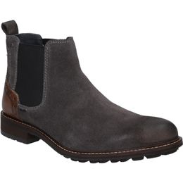Josef Seibel Herren Stiefelette "Jasper 50, asphalt-kombi", Gr. 40, grau, Obermaterial: 100% Rindsleder Leather cow., Schuhe