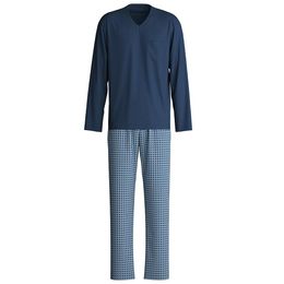 Calida Pyjama lang Herren Gr&ouml;&szlig;e M navy / hellblau