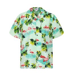 Pacific Legend Button Up Shirt 'Flamingo' male Green size M
