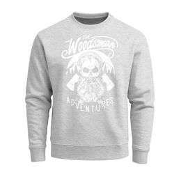 Neverless Sweatshirt 'Lumberjack Woodsman' male Grey size S
