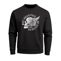 Neverless Sweatshirt 'Wing Skull' male Black size 5XL