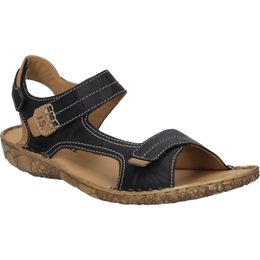 Josef Seibel Damen Sandale "Rosalie 56, schwarz-kombi", Gr. 36, schwarz, Obermaterial: 100% Rindsleder Leather cow., Schuhe