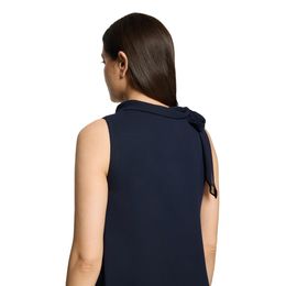 Vera Mont Damen Cocktailkleid "Damen ohne Arm", blau, Gr. 48, Chiffon, Obermaterial: 100% Polyester; Futter: 100% Polyester, Kleider, Schluppe