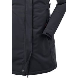 Killtec Damen Parka, schwarz, Gr. 46, unifarben, Web, Obermaterial: 100% Polyester. Futter: 100% Polyester, Jacken, mit verschwei&szlig;ten N&auml;hten, 10.000