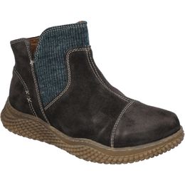 Josef Seibel Damen Stiefelette "Amelie 08, titan-kombi", Gr. 36, grau, Obermaterial: 80% Rindsleder Leather cow. 20% Textilmaterial TEXMAT., Schuhe
