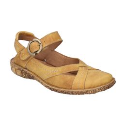 Josef Seibel Damen Sandale "Rosalie 49, amber", Gr. 40, gelb, Obermaterial: 100% Rindsleder Leather cow., Schuhe