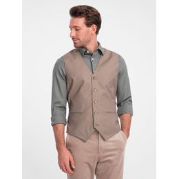 Ombre Vest 'OM-BLZV-0112' male Beige size XL