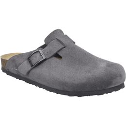 Josef Seibel Herren Clog "Josef 04, grau", Gr. 46, grau, Obermaterial: 100% Rindsleder Leather cow., Schuhe