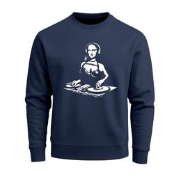 Neverless Sweatshirt 'Mona Lisa DJ' male Blue size XS