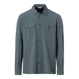 Vaude Athletic Button Up Shirt 'Rosemoor' male Grey size L