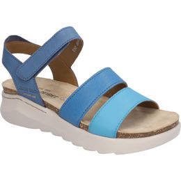 Josef Seibel Damen Sandale "Celine 06, blau-multi", Gr. 41, blau, Obermaterial: 100% Rindsleder Leather cow., Schuhe