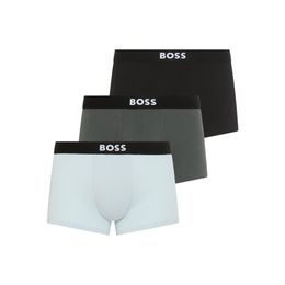 BOSS Herren Trunk "3P Trunk BOSS ONE", Gr. Mopen miscellaneous 974, Jersey, Obermaterial: 95% Baumwolle, 5% Elasthan, Unterhosen, mit unifarbenen Bund