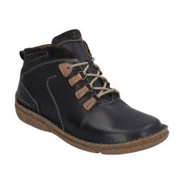 Josef Seibel Damen Stiefelette "Neele 57, schwarz-kombi", Gr. 39, schwarz, Obermaterial: 100% Rindsleder Leather cow., Schuhe