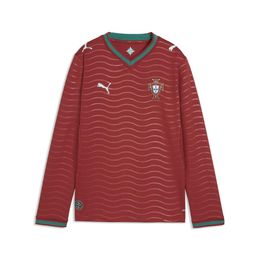 Puma Funktionsshirt 'Portugal 2026' Jungen Gr&ouml;&szlig;e 116 smaragd / feuerrot / schwarz / wei&szlig;