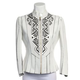 Versace Lederjacke / Ledermantel Damen Gr&ouml;&szlig;e L wei&szlig;