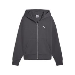 Puma Athletic Zip-Up Hoodie 'Essentials' male Grey size XS