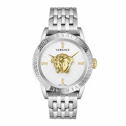 Versace Analog Watch male Silver size One Size
