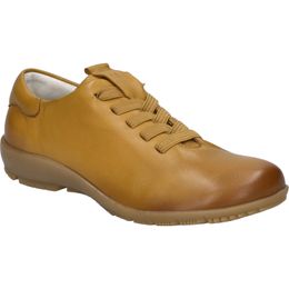 Josef Seibel Damen Schn&uuml;rschuh "Charlotte 01, safran", Gr. 39, gelb, Obermaterial: 100% Rindsleder Leather cow., Schuhe