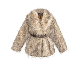 JIORO Wintermantel 'ESSENTIALS' Damen Gr&ouml;&szlig;e XXL/XXXL beige
