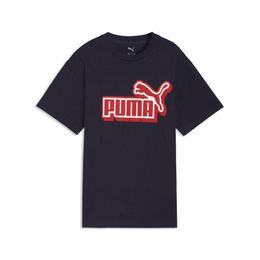 Puma T-Shirt 'Essentials' Jungen Gr&ouml;&szlig;e 140 navy / rostrot / wei&szlig;