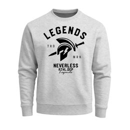 Neverless Sweatshirt 'Legends' male Grey size 5XL