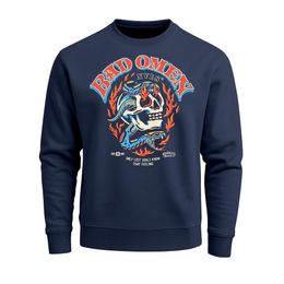 Neverless Sweatshirt 'Bad Omens' male Blue size XS