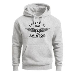 Neverless Sweatshirt 'Aviator Wings' male Grey size XXL