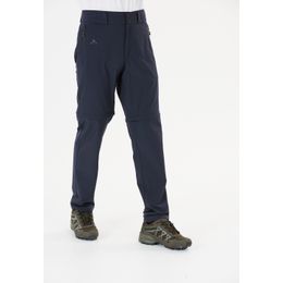 WHISTLER Herren Outdoorhose "Gerd", blau, Gr. 5XL, unifarben, 92% Polyester, 8% Elasthan, Hosen, im raffinierten und vielseitigen Zip-Off-Design