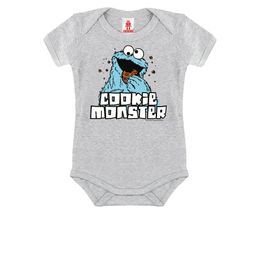 logoshirt Romper/Bodysuit 'Cookie Monster' boy Grey size 74