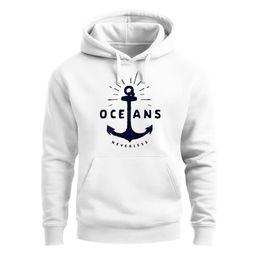 Neverless Sweatshirt 'Oceans Anker' male White size XL