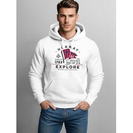 Neverless Sweatshirt 'Norway Explore' male White size S