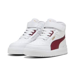 Puma M&auml;dchen Sneaker "SHUFFLE DOWNTOWN MID AC+ PS", Gr. 28, wei&szlig;, Synthetik, Schuhe, f&uuml;r Alltag, weiches Innenmaterial aus Textil, sportlicher Stil