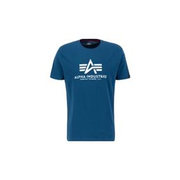 Herren T-Shirt "Basic T-Shirt BL", blau, Gr. XXL, Alpha Industries, Obermaterial: 100% Baumwolle, Shirts
