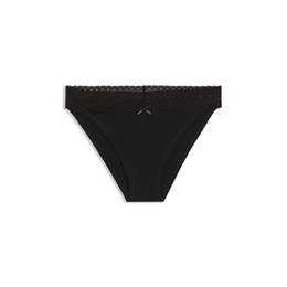 HUGO UNDERWEAR Damen Slip, Gr. XSschwarz, Jersey, Obermaterial: 95% Baumwolle, 5% Elasthan, Unterhosen, mit Spitzenbesatz