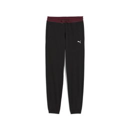 Puma Jogginghose 'Wardrobe Essentials Go Together' Jungen Gr&ouml;&szlig;e 152 burgunder / schwarz / wei&szlig;