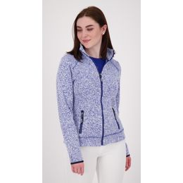DEPROC Active Damen Strickfleecejacke "KIRKVALE X WOMEN", lila, Gr. 42, 100% Polyester, Jacken, auch in Gro&szlig;en Gr&ouml;&szlig;en erh&auml;ltlich
