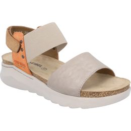 Josef Seibel Damen Sandale "Celine 08, beige-multi", Gr. 41, beige, Obermaterial: 100% Rindsleder Leather cow., Schuhe