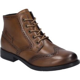 Josef Seibel Damen Stiefelette "Simona 08, cognac", Gr. 37, braun, Obermaterial: 100% Rindsleder Leather cow., Schuhe
