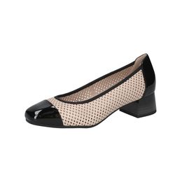 Caprice Pumps Damen Gr&ouml;&szlig;e 38 hellbeige / schwarz