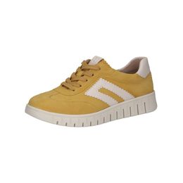 Caprice Sneaker Damen Gr&ouml;&szlig;e 40 curry / wei&szlig;