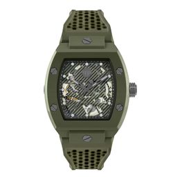 Philipp Plein Watches Analog Watch 'The Skeleton' male Green size One Size