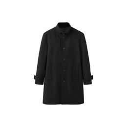 Mango Man Between-Seasons Coat 'Funnel' male Black size XS